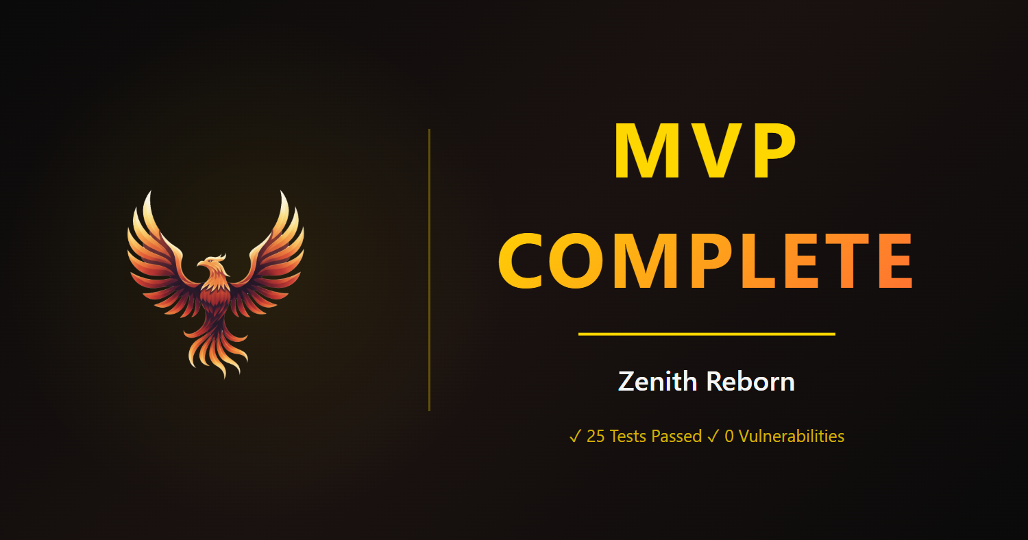 Zenith Reborn MVP Complete: From Concept to Production in Record Time ...